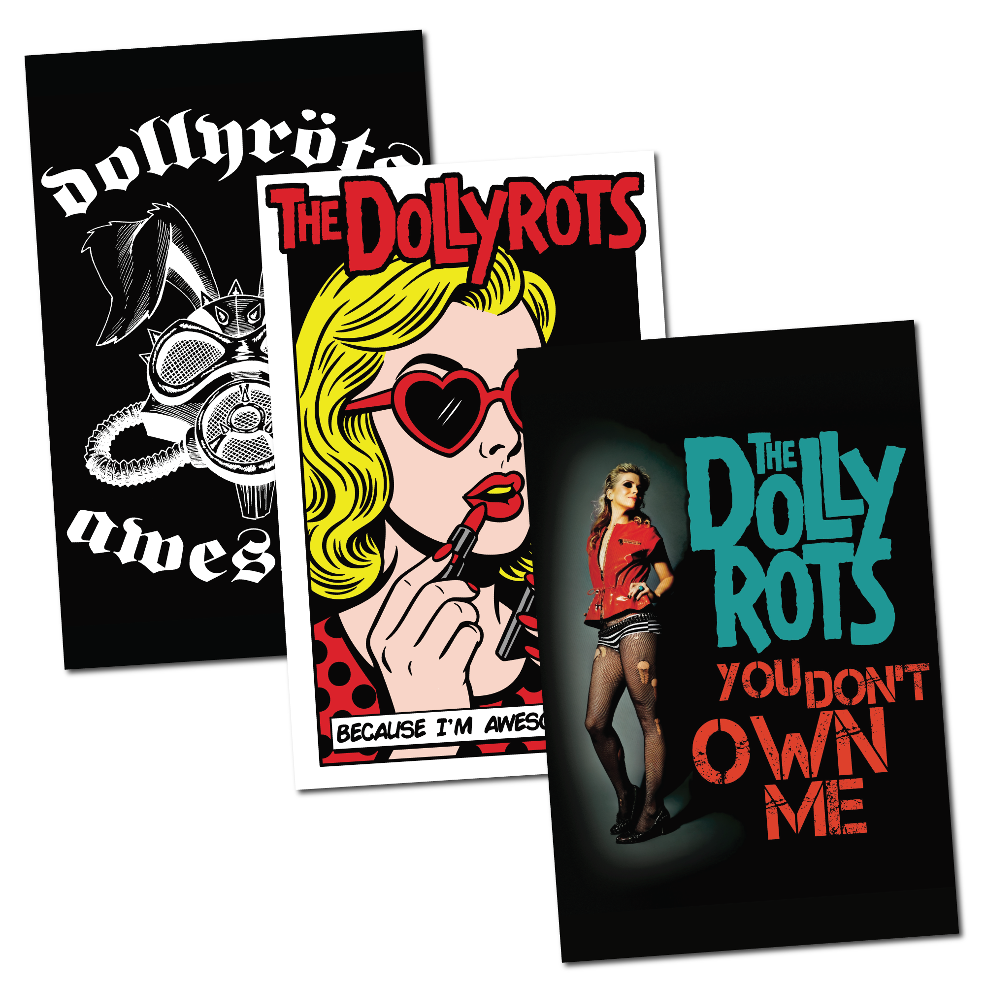 Moto Sunnies You Don't Own Me Poster Set of 3 – The Dollyrots Merch Store